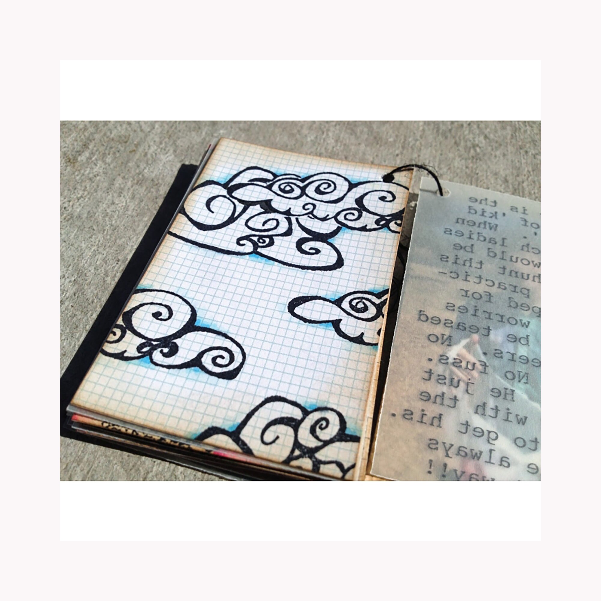 Whimsical Cloud RUBBER STAMP Cloud Stamp Sky Stamp - Etsy