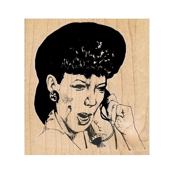 Ernestine Rubber Stamp Lily Tomlin Stamp Operator Stamp | Etsy