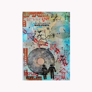 Color Wheel Lines RUBBER STAMP, Color Wheel Stamp, Round Stamp ...