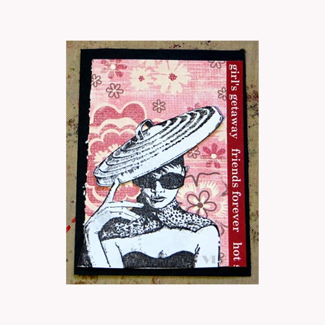 Lid Lady RUBBER STAMP, Woman Stamp, Lady Stamp, Glamorous Lady Stamp ...