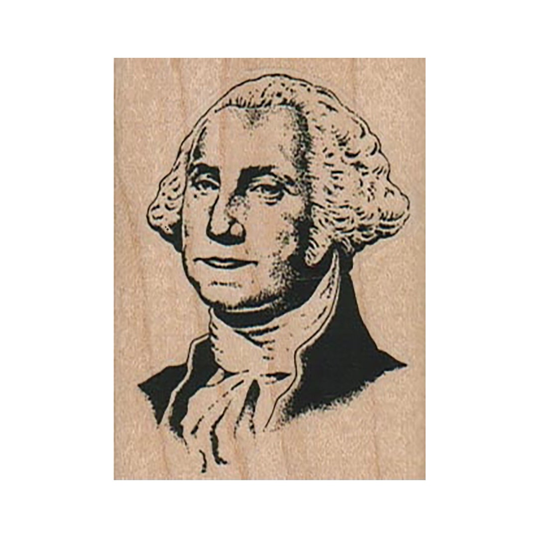 George Washington RUBBER STAMP, Washington Stamp, 1st President Stamp ...