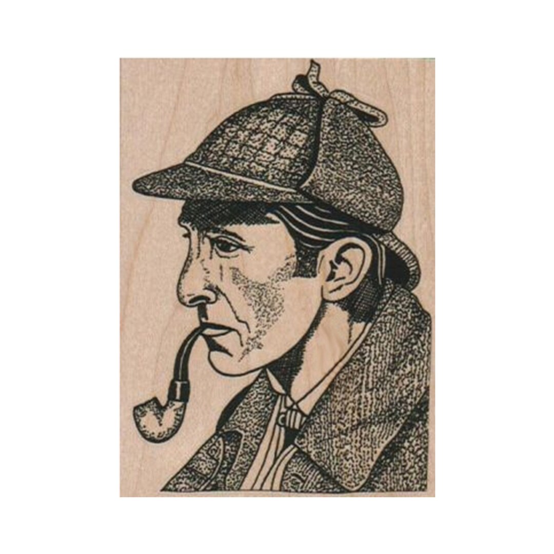 Sherlock Holmes RUBBER STAMP, Holmes Stamp, Sherlock Stamp, Dr. Watson ...