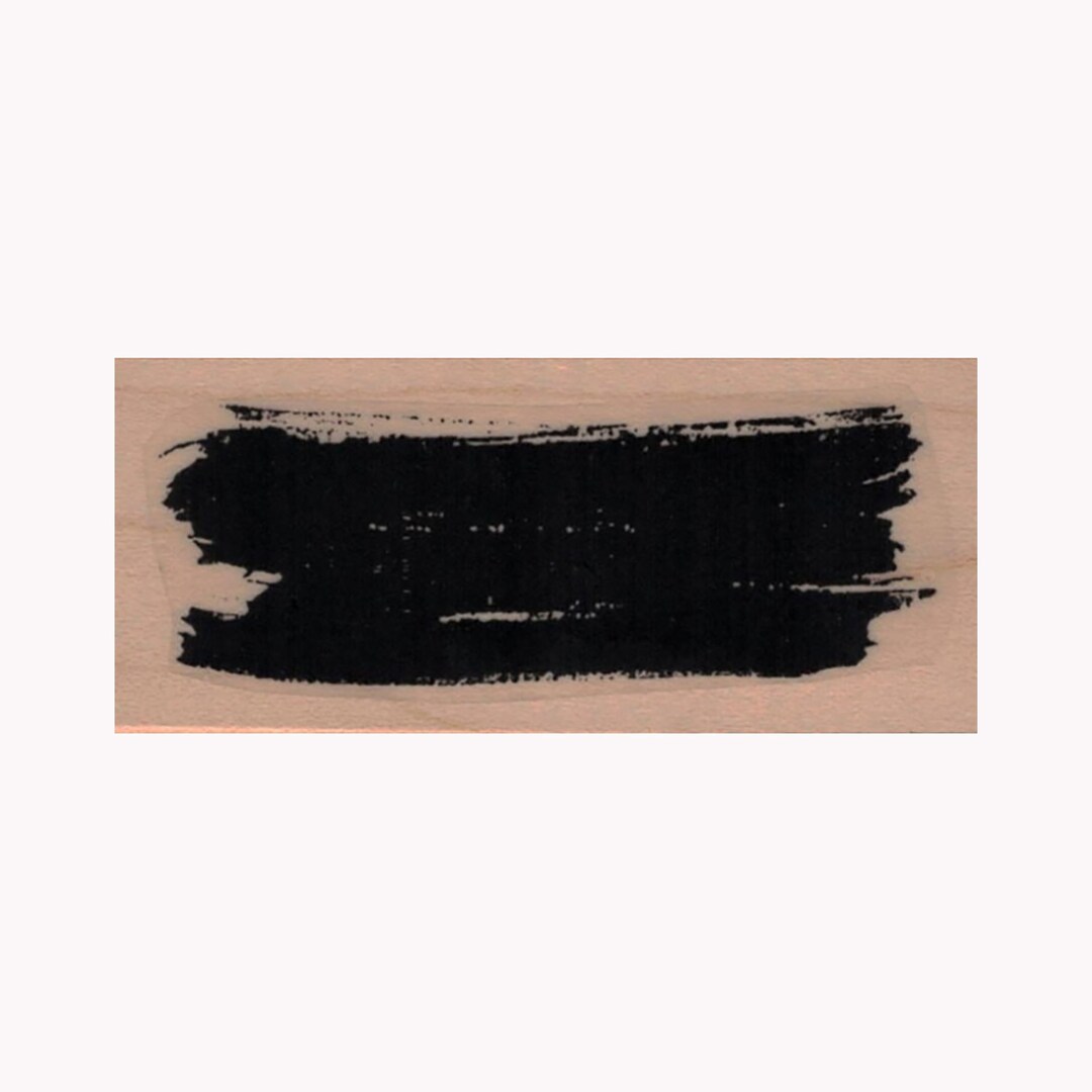 Brushstroke RUBBER STAMP, Paint Brush Strokes Stamp, Paint Stamp, Mixed ...