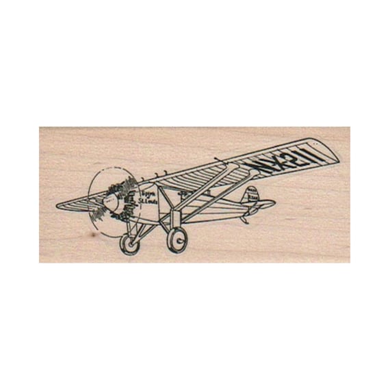 Vintage Plane RUBBER STAMP Prop Plane NX-211 Stamp Spirit of | Etsy