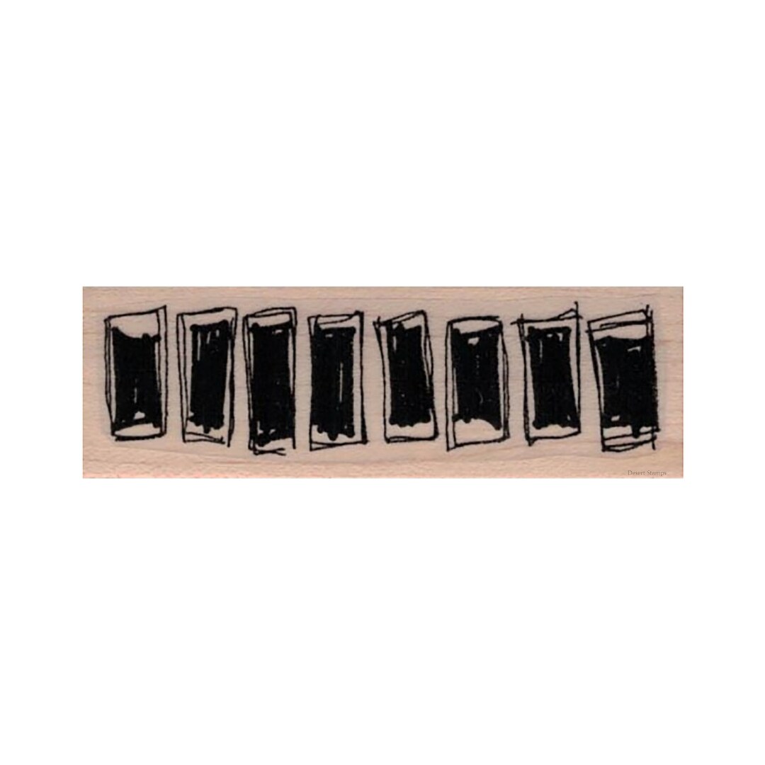 Row of Scribble Squares RUBBER STAMP, Square Stamp, Shape Stamp, Mixed ...