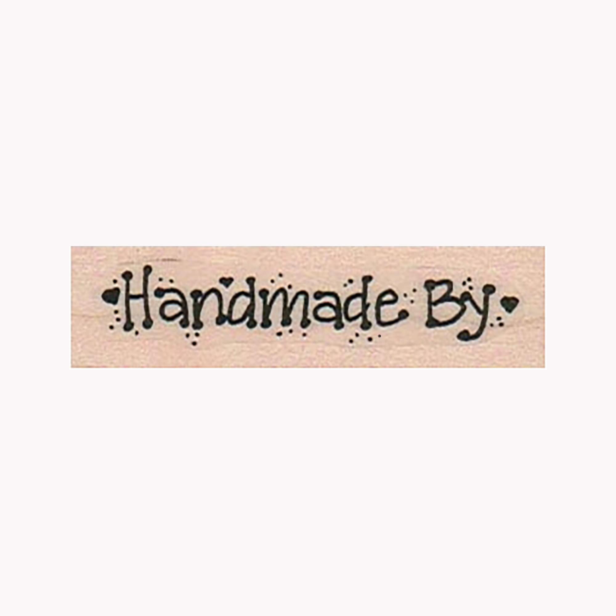 Handmade by RUBBER STAMP Hand Made Stamp Custom Stamp - Etsy