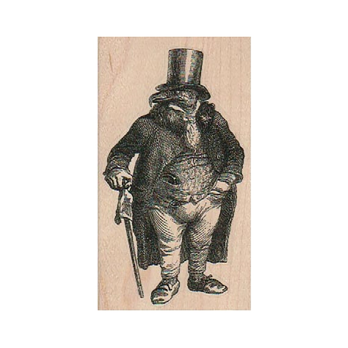 J.J Grandville Hawk RUBBER STAMP, Hawk Stamp, Anthropomorphic Hawk ...