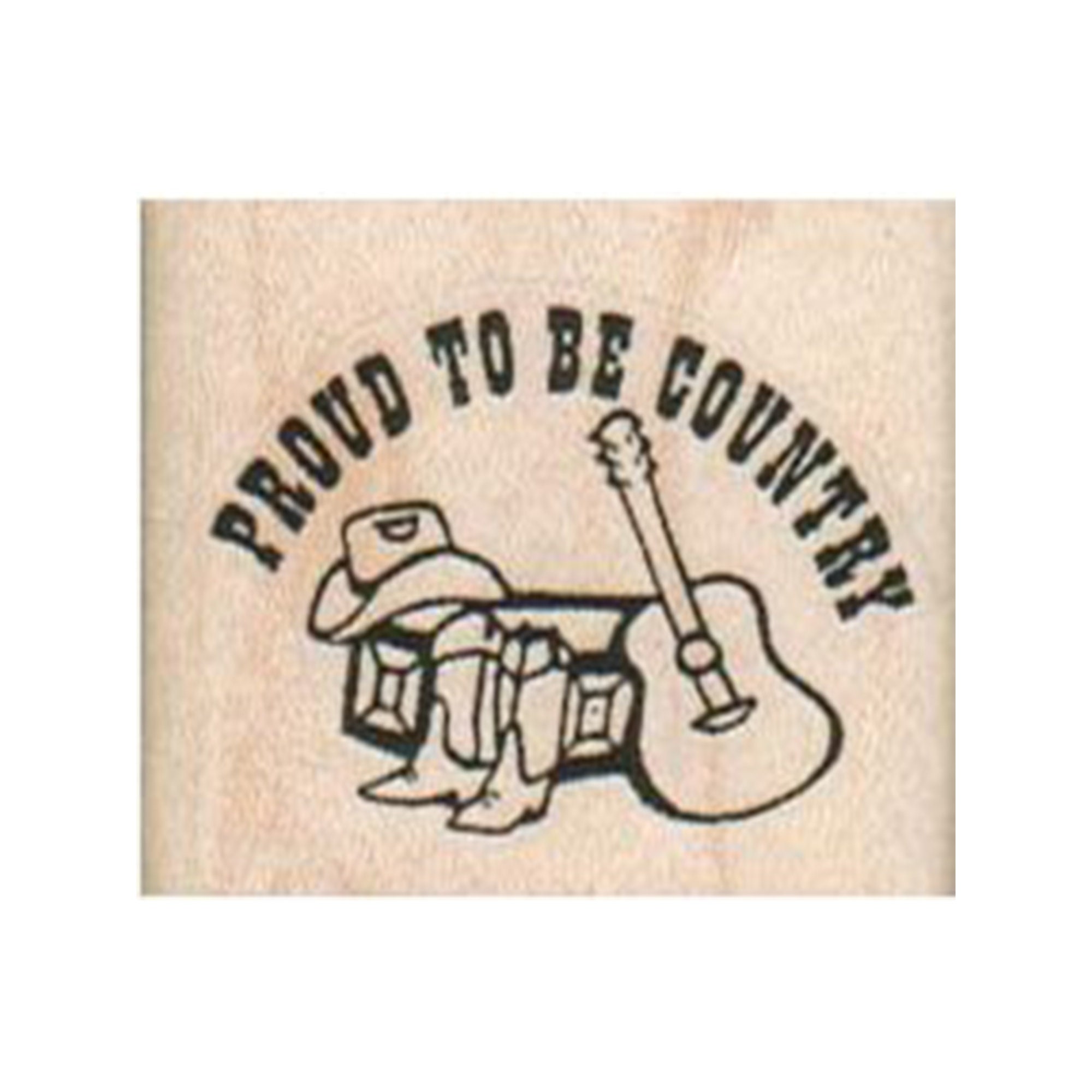 Proud to Be Country RUBBER STAMP Country Stamp Cowboy Stamp - Etsy