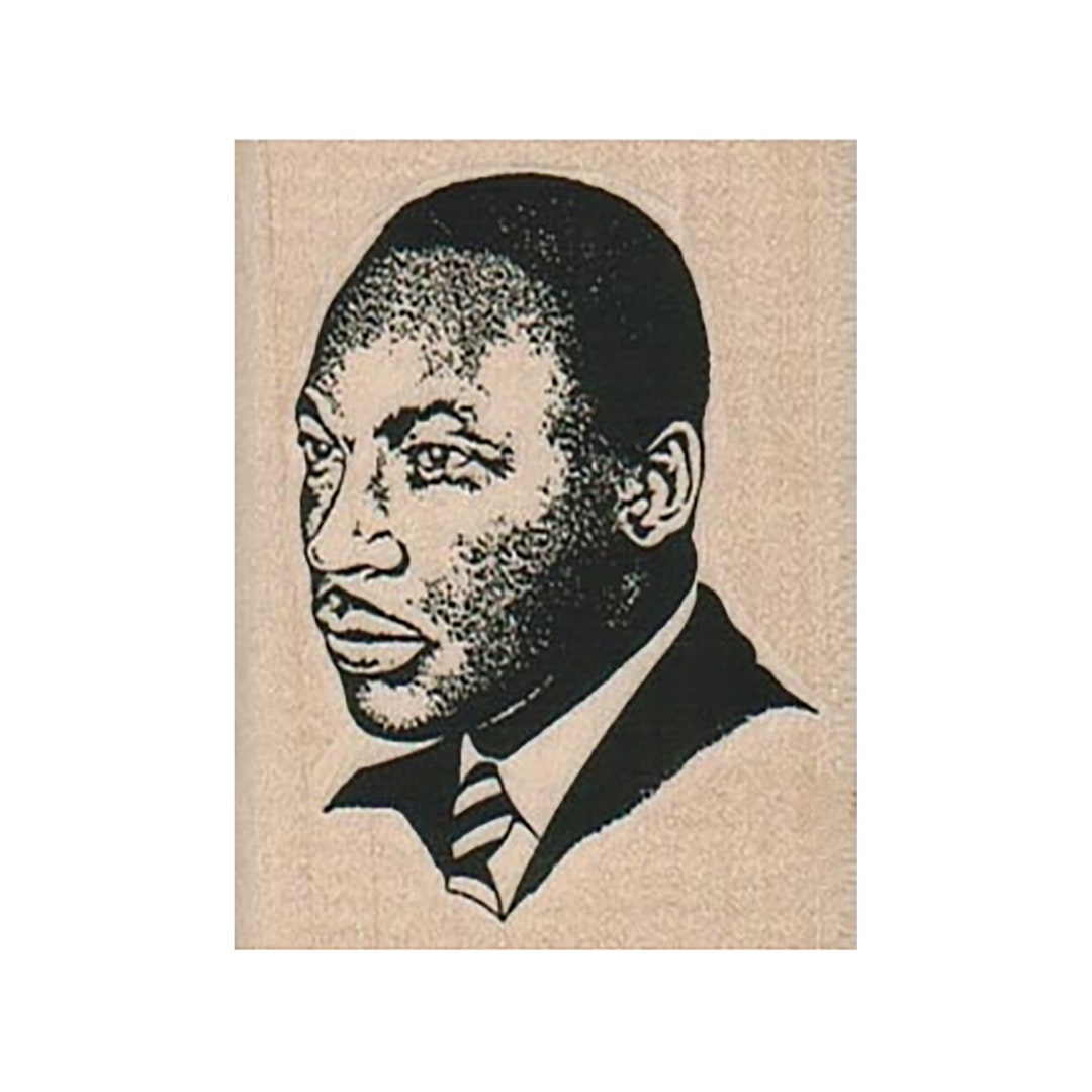 Martin Luther King RUBBER STAMP, MLK Stamp, History Stamp, Martin ...