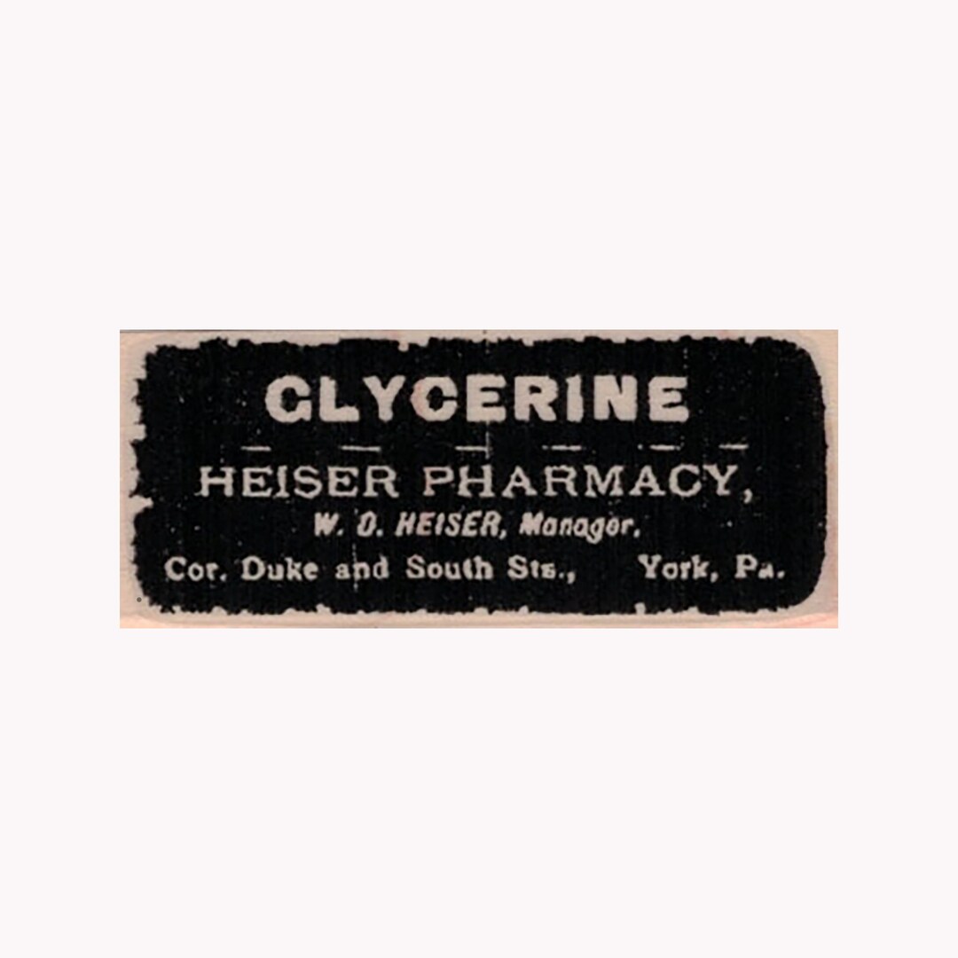Glycerine RUBBER STAMP, Elixir Stamp, Potion Stamp, Apothecary Stamp ...
