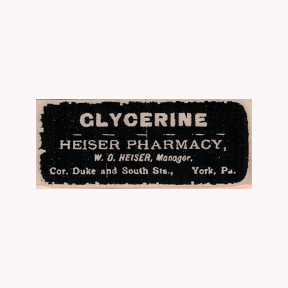 Glycerine RUBBER STAMP Elixir Stamp Potion Stamp Apothecary | Etsy