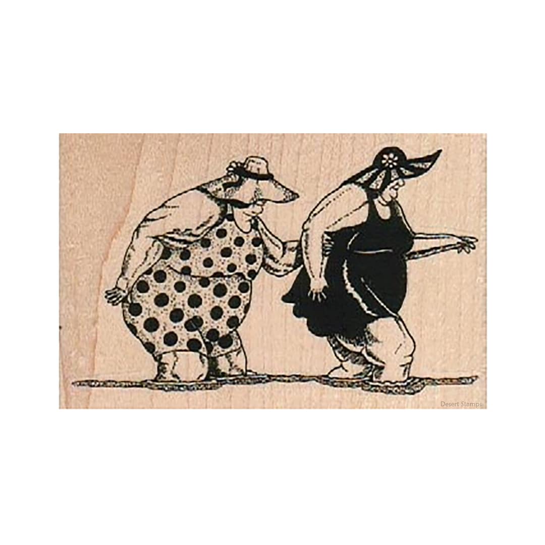 Swimsuit Ladies Wading RUBBER STAMP, Beach Ladies Stamp, Sun Bathing ...