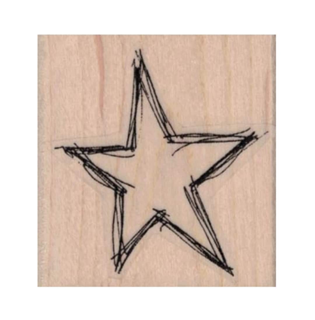 Star by Tera Callihan RUBBER STAMP, Star Stamp, Celestial Stamp, Space ...