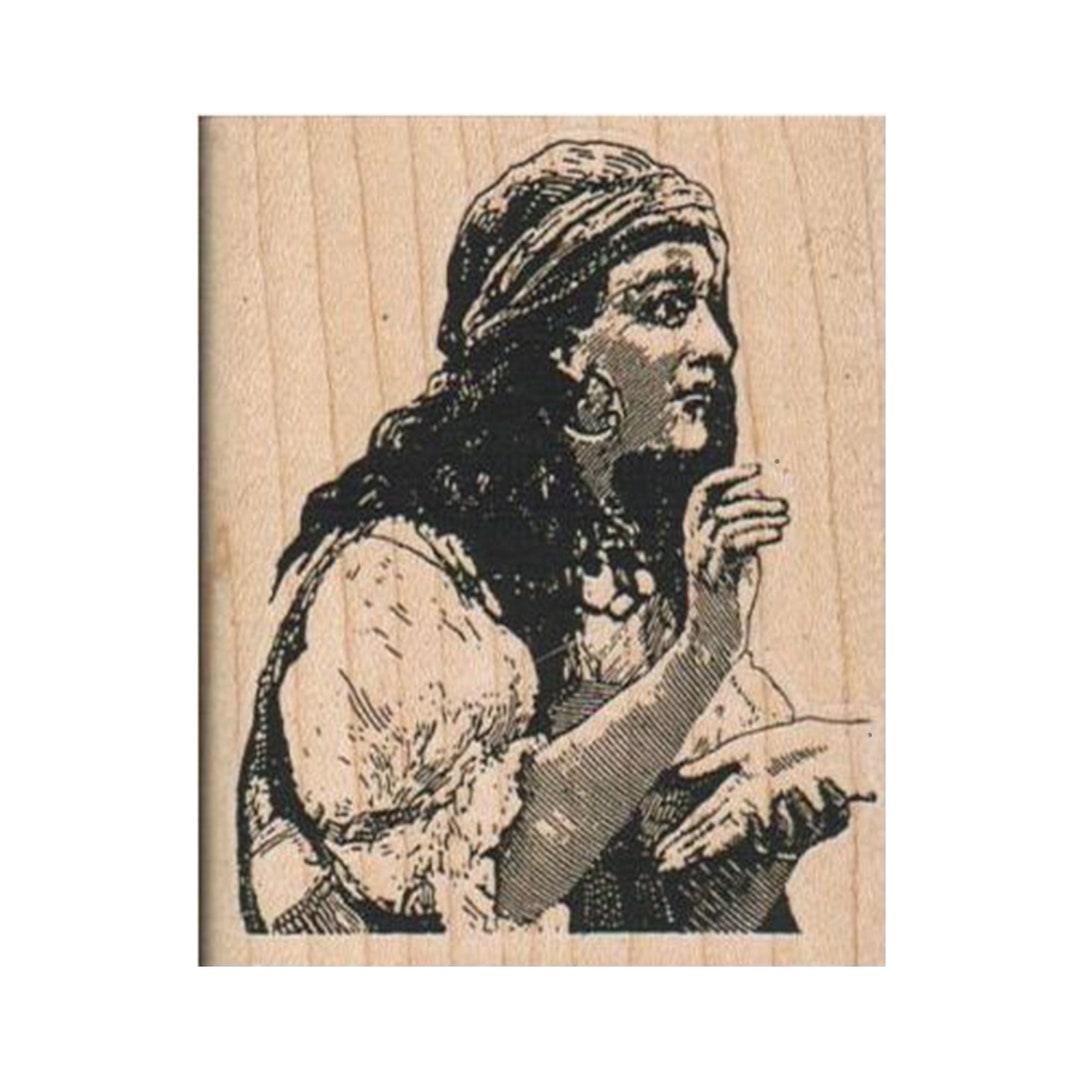 Fortune Teller/palm Reader RUBBER STAMP, Fortune Teller Stamp, Carnival ...