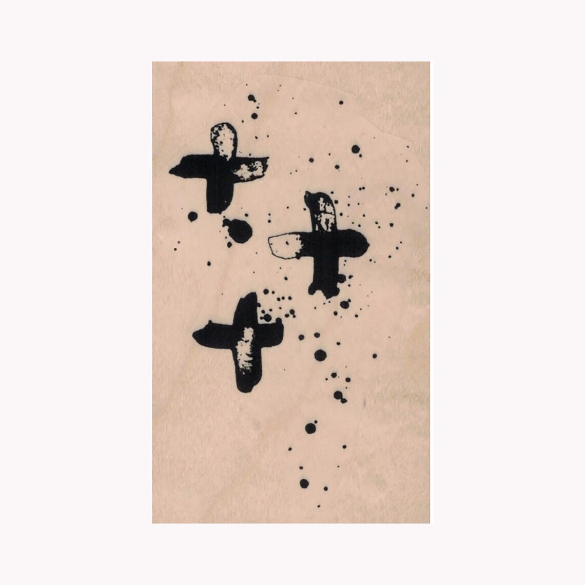 Plus Sign Background RUBBER STAMP Shape Stamp X Stamp Cross - Etsy