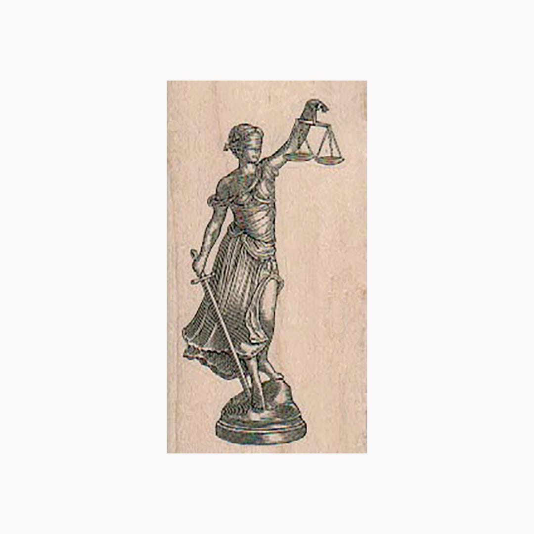 Scales of Justice RUBBER STAMP, Lady Justice Stamp, Law Stamp ...