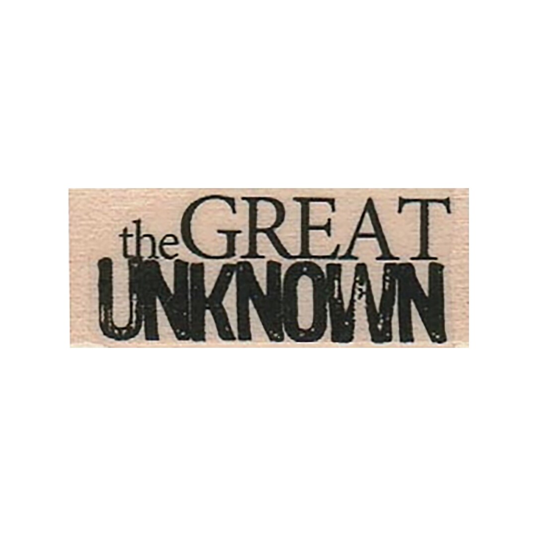 The Great Unknown RUBBER STAMP, Travel Stamp, Transportation Stamp ...