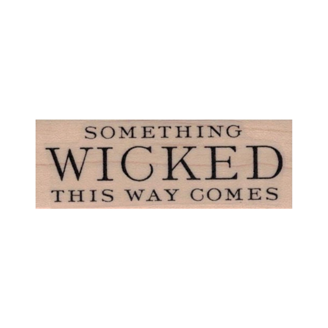 Something Wicked This RUBBER STAMP, Halloween Stamp, Wicked Stamp ...