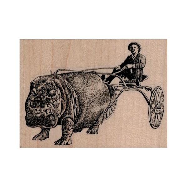 Hippo Stamp - Etsy