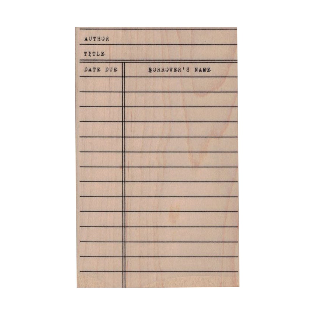 Library Return Card RUBBER STAMP, Library Book Card Stamp, Book Return ...