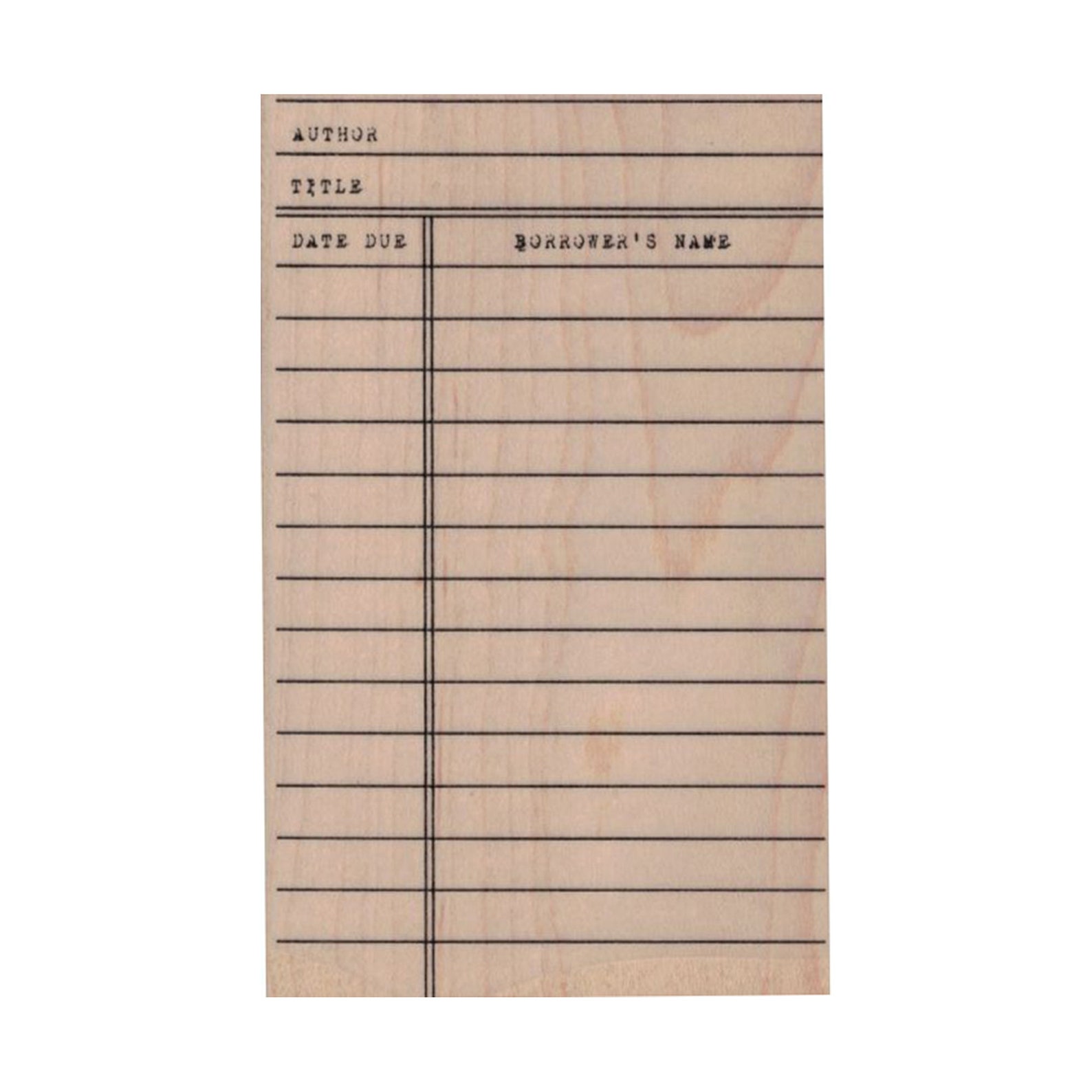 Library Return Card RUBBER STAMP, Library Book Card Stamp, Book Return ...