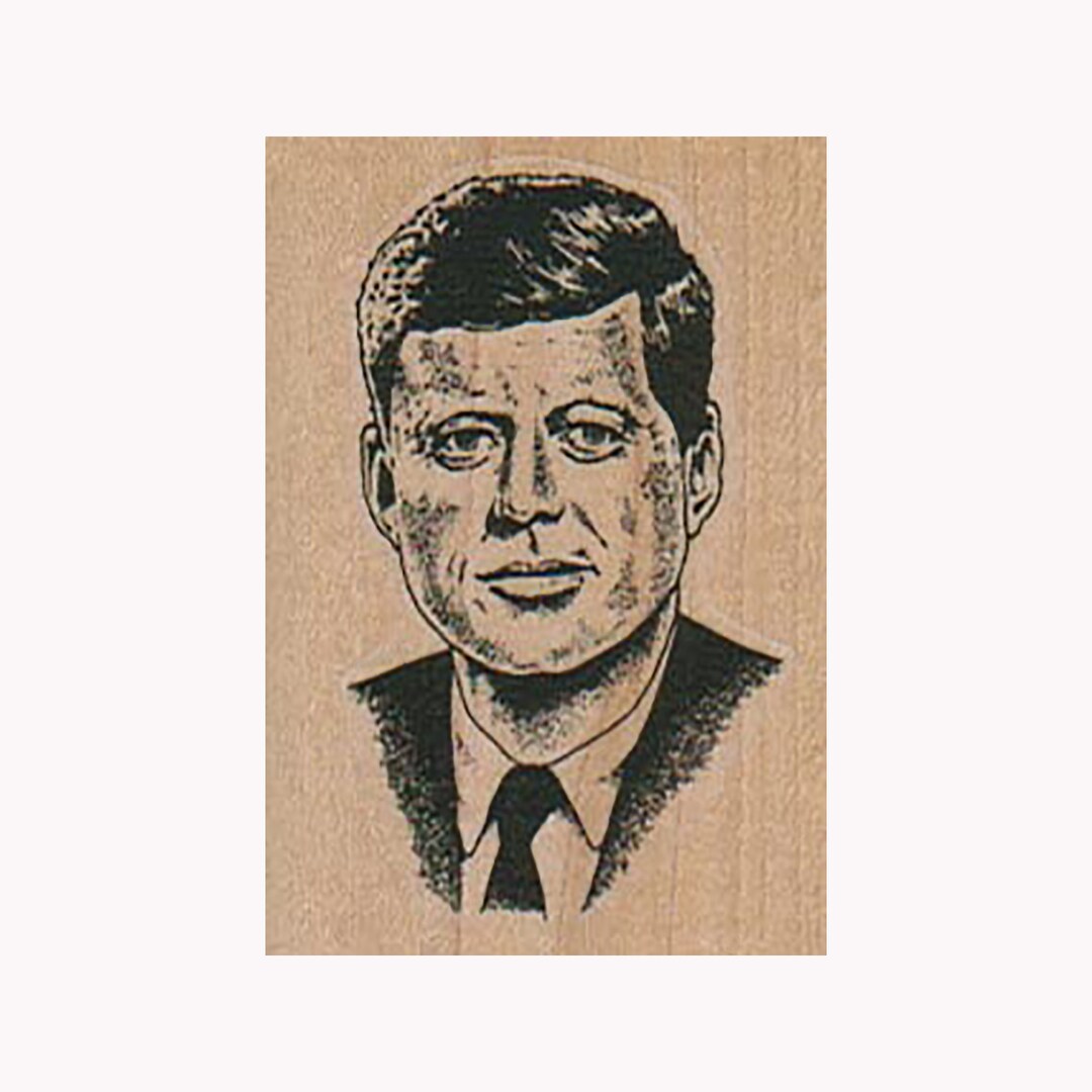 JFK RUBBER STAMP, John F Kennedy Stamp, 35th President Stamp ...