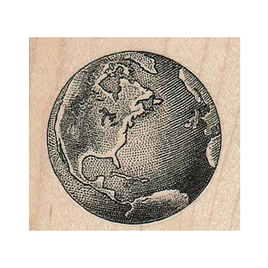 Earth RUBBER STAMP Planet Stamp World Stamp Mother Earth - Etsy