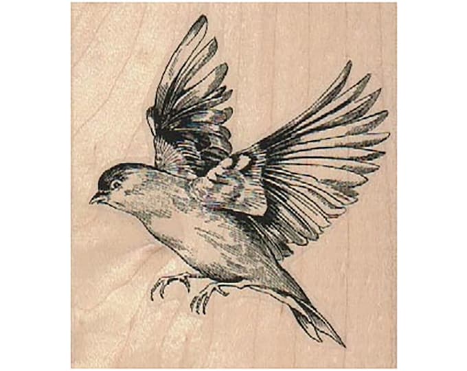 Flying Bird RUBBER STAMP, Nature Stamp, Bird Stamp, Outdoor Stamp, Aves ...