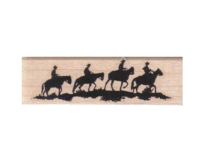 Cowgirl on Horse RUBBER STAMP, Cowgirl Stamp, Western Stamp, Old West ...