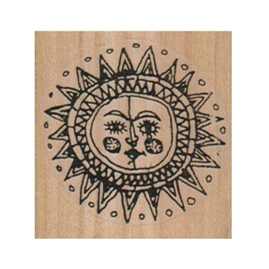Fancy Sun RUBBER STAMP, Sun Stamp, Sunshine Stamp, Summer Stamp ...