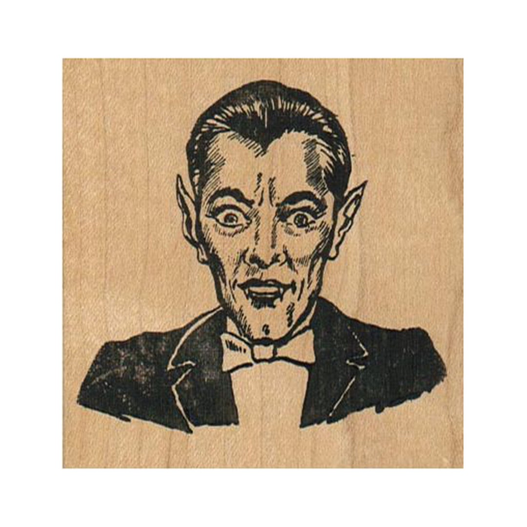 Vampire RUBBER STAMP, Halloween Stamp, Horror Movie Stamp, Vampire ...