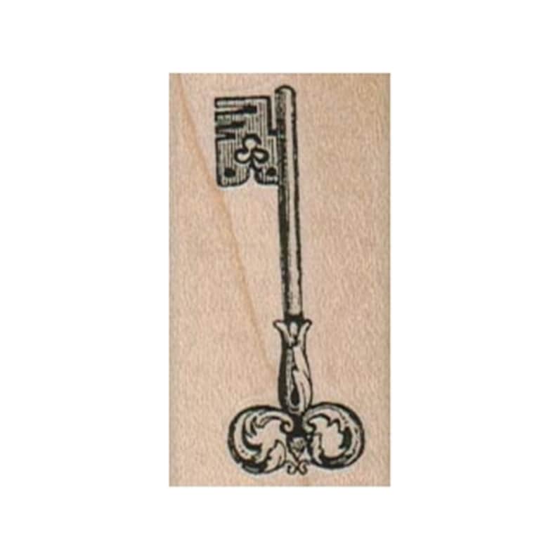 Fancy Key Vintage RUBBER STAMP Key Stamp Fancy Key Stamp - Etsy