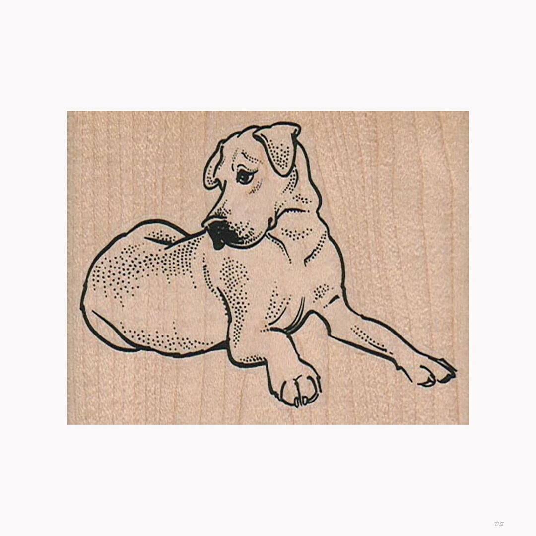 Laying Great Dane RUBBER STAMP, Dog Stamp, Dogs, Animal Lover Stamp ...