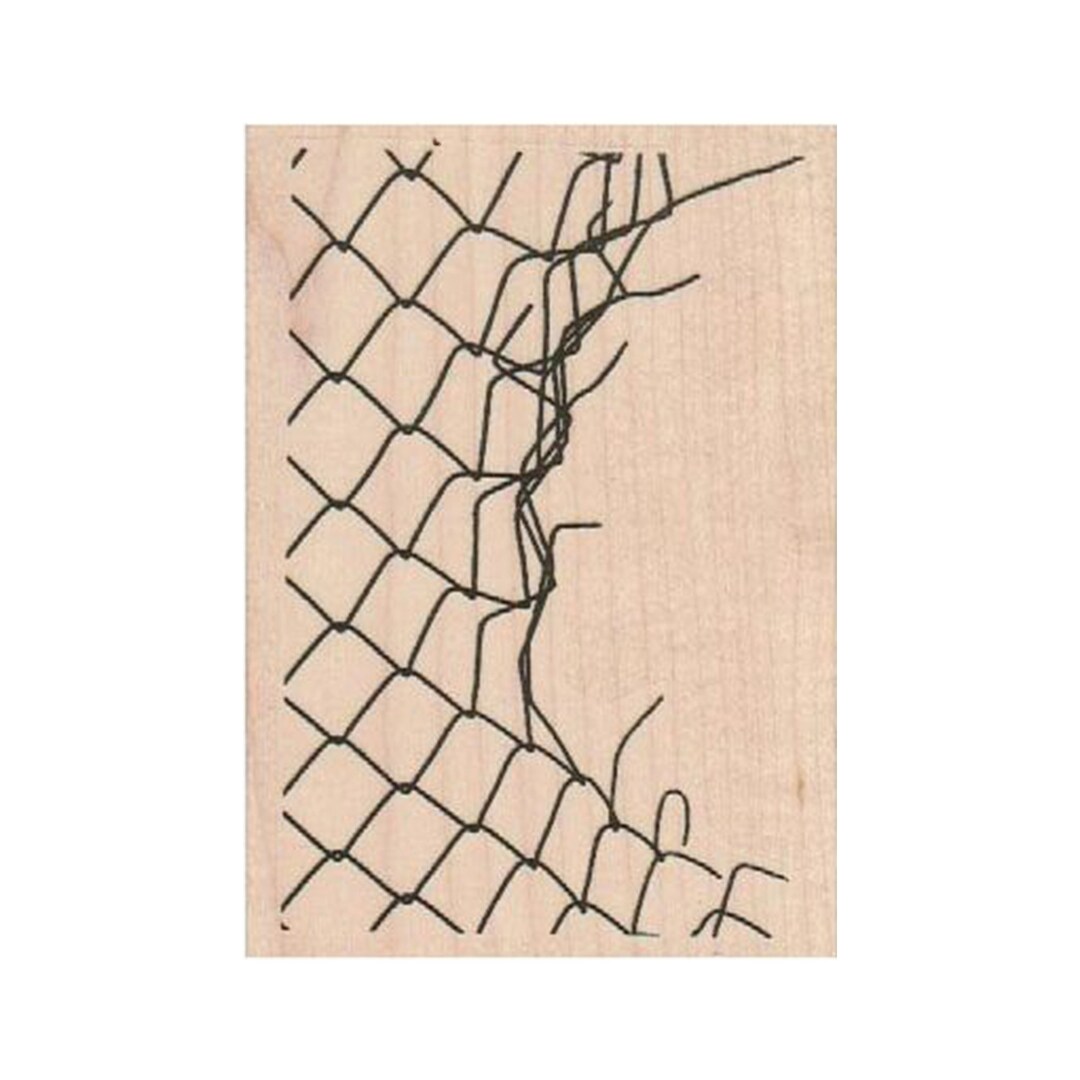 Jagged Chain Link Fence RUBBER STAMP, Background Stamp, Mixed Media ...