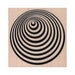 Twilight Zone Swirl RUBBER STAMP, Spiral Stamp, Round Stamp, Sci-fi ...