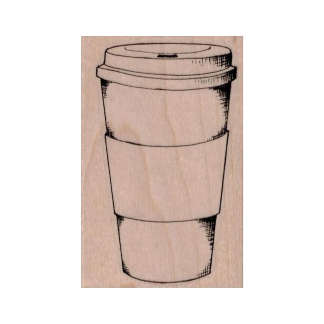 Coffee Cup RUBBER STAMP, Starbucks Stamp, Starbucks Lover Stamp, Coffee ...