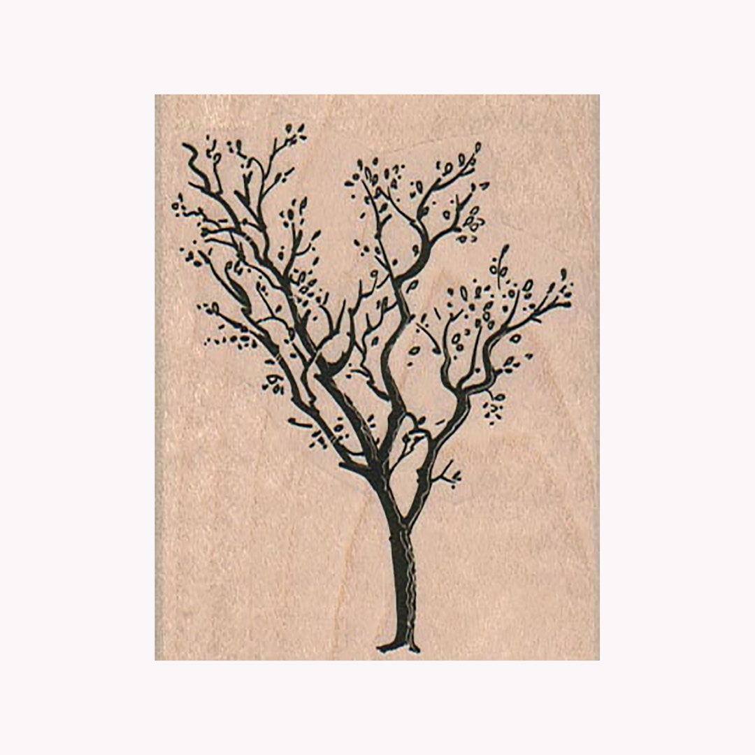 Leafless Tree RUBBER STAMP, Tree Stamp, Bare Tree Stamp, Outdoor Stamp ...