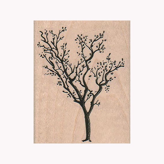 Leafless Tree RUBBER STAMP Tree Stamp Bare Tree Stamp - Etsy