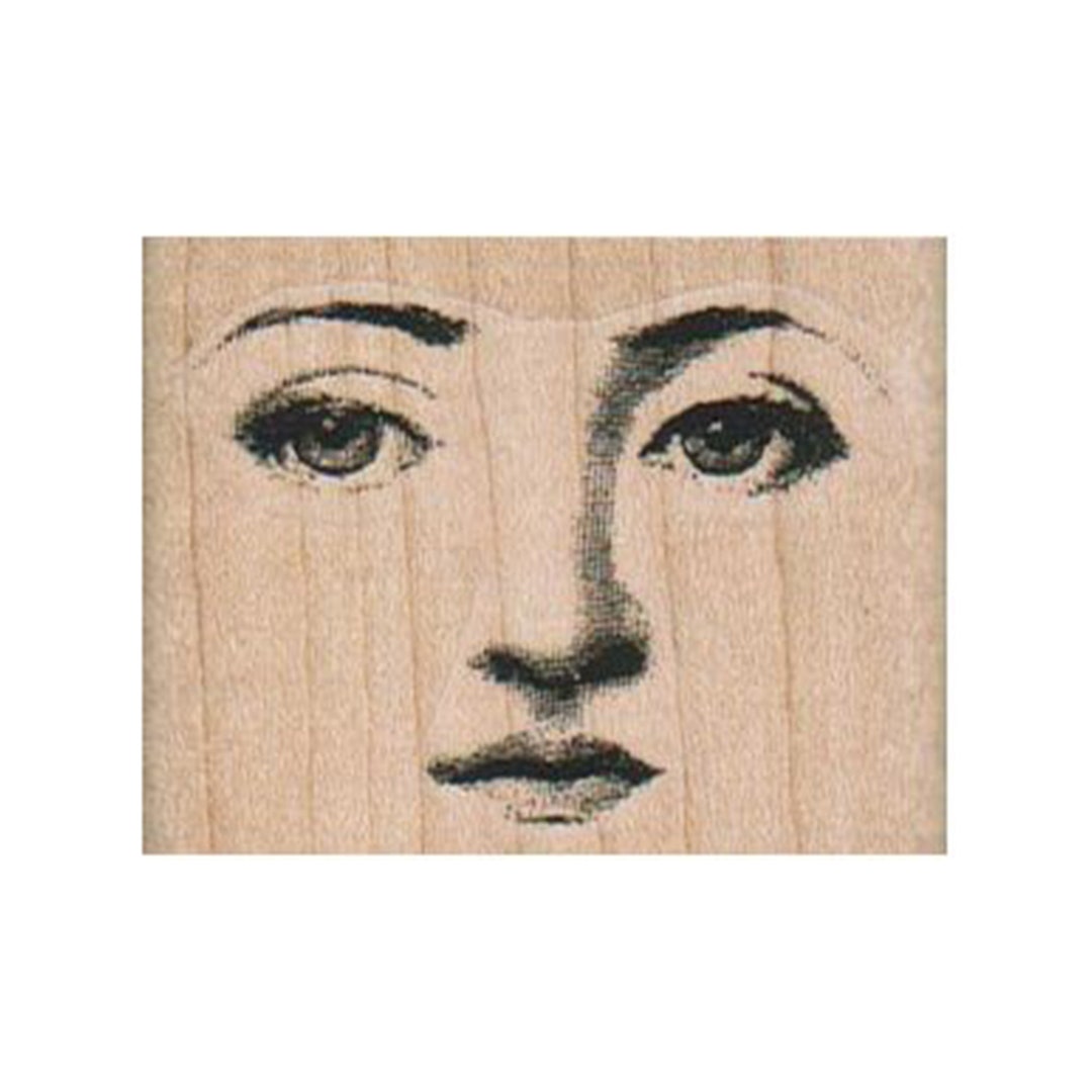 Facial Features RUBBER STAMP, Woman Stamp, Lady Stamp, Glamorous Stamp ...