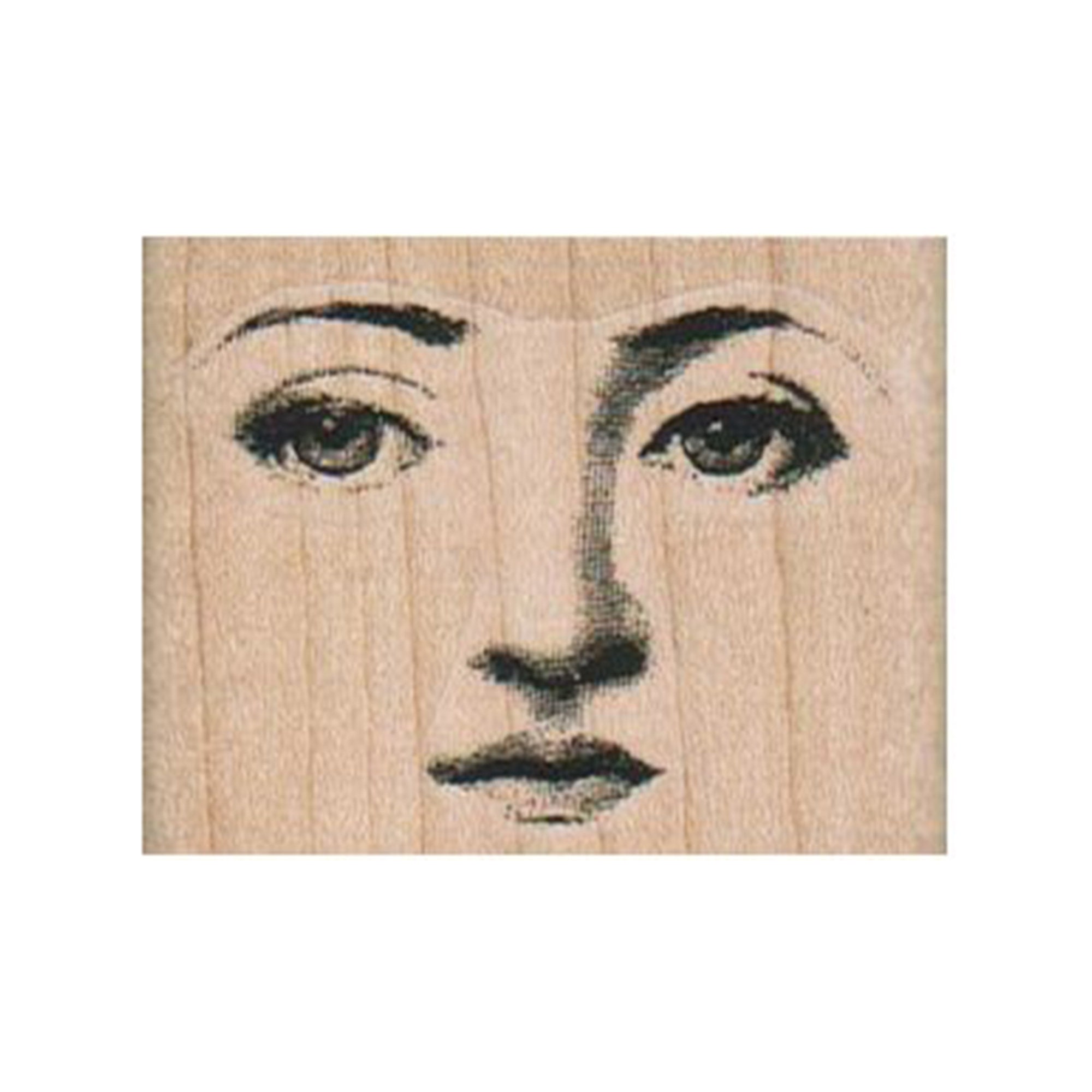 Facial Features RUBBER STAMP Woman Stamp Lady Stamp - Etsy