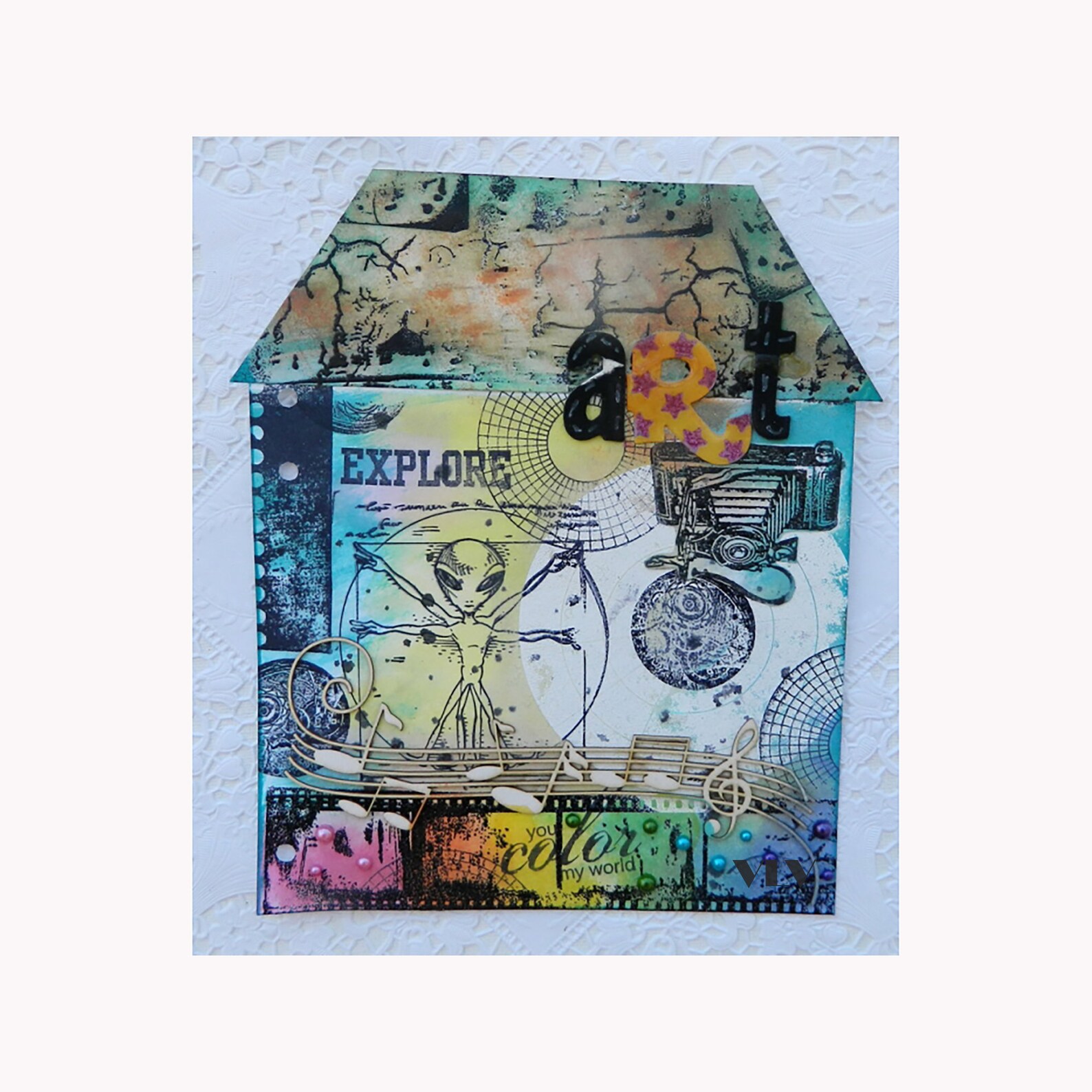 Alien Circle RUBBER STAMP Vitruvian Alien Stamp Alien Stamp - Etsy