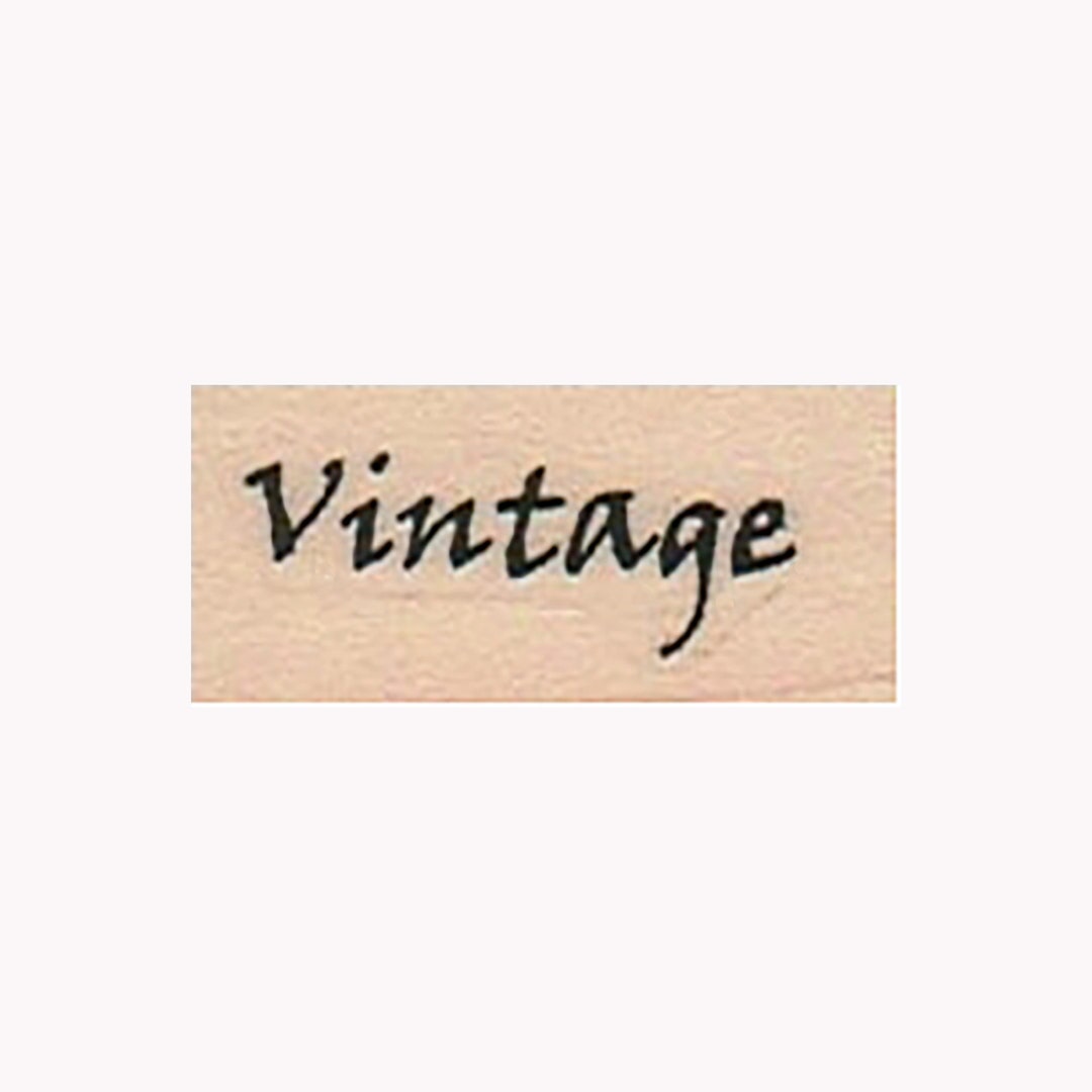 Vintage RUBBER STAMP, Fancy Vintage Stamp, Vintage Word Stamp, Vintage ...