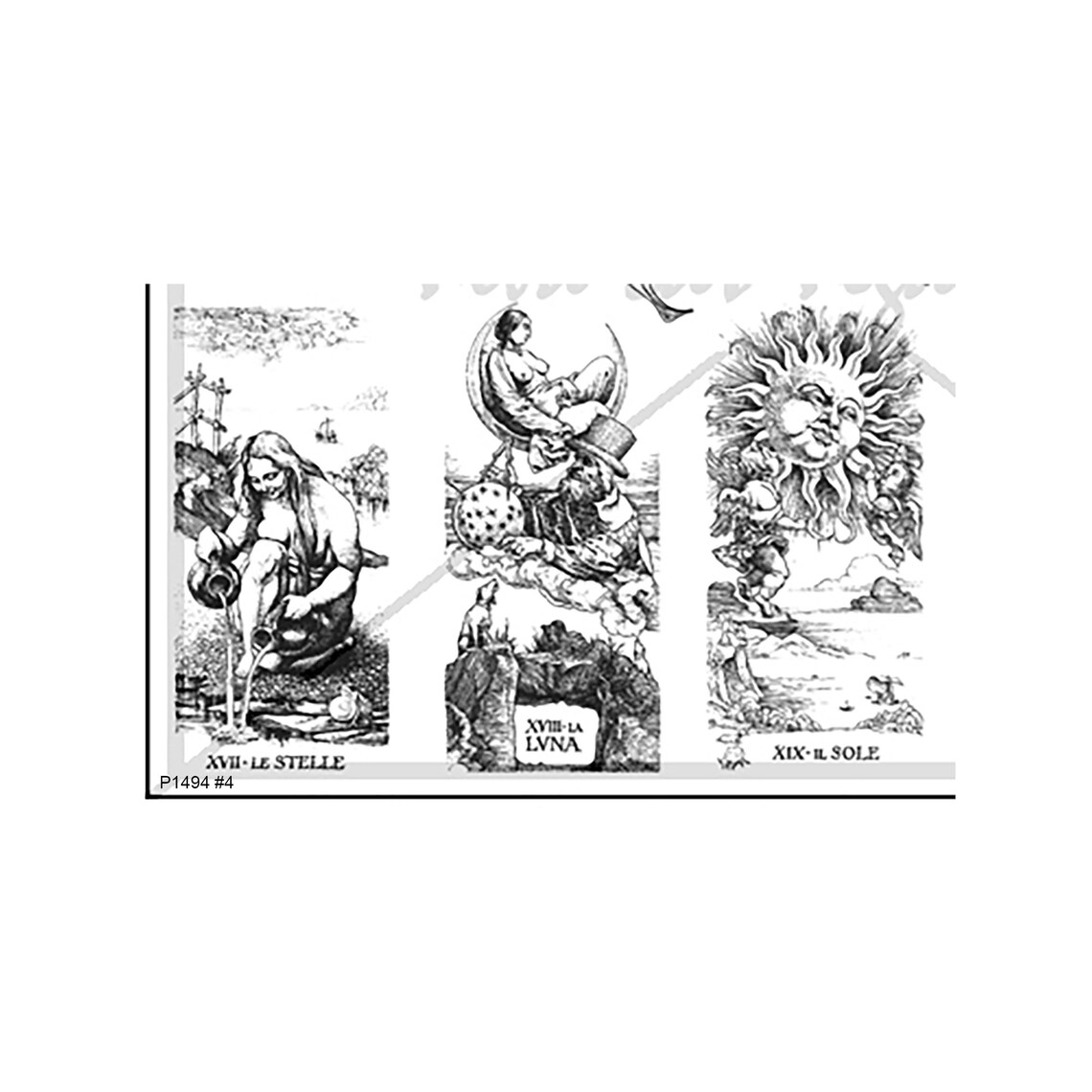 Celestial and Fortune Collection Unmounted Rubber Stamp Plate, Tarot ...