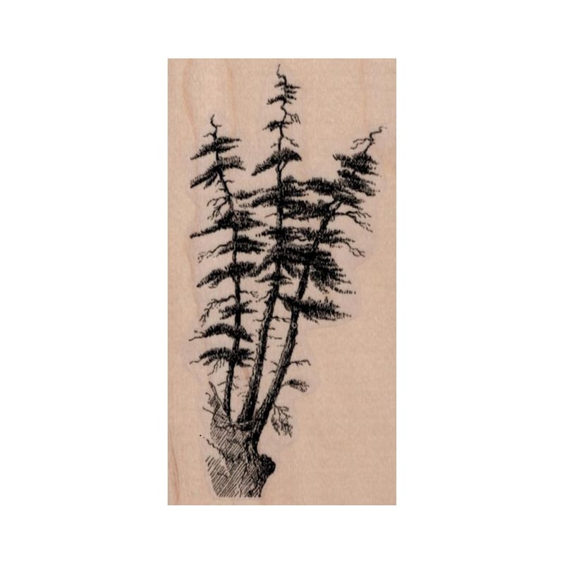 Pine Tree Stamp - Etsy