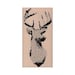 Christmas Saying Reindeer Head RUBBER STAMP, Christmas Stamp, Winter ...