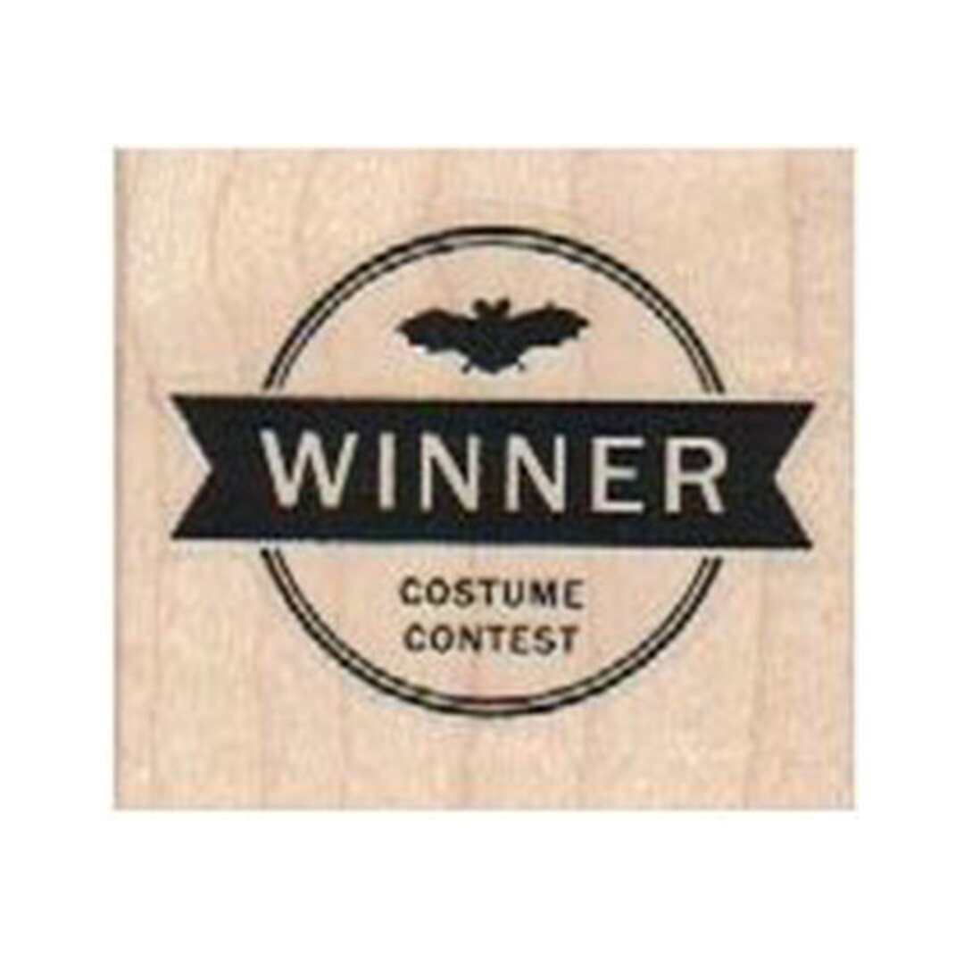 Costume Contest Winner RUBBER STAMP, Halloween Stamp, Halloween Stamps ...