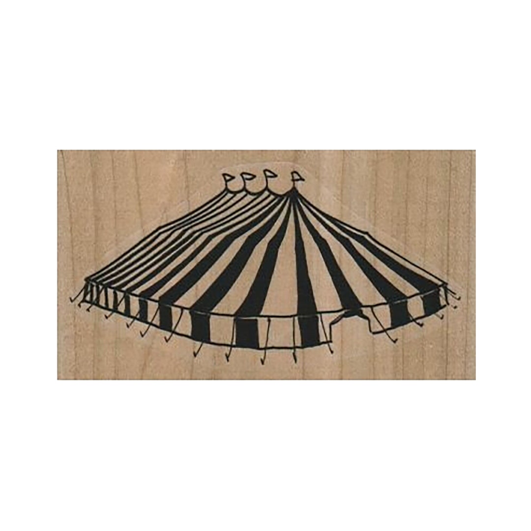 Circus Tent RUBBER STAMP, Circus Stamp, Big Top Stamp, Clowns Stamp ...
