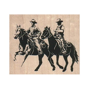 Cowboys RUBBER STAMP, Cowboy Stamp, Horse Riding Stamp, Rodeo Stamp ...