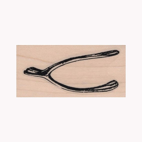 Wishbone RUBBER STAMP Bird Skeleton Stamp Wish Bone Stamp - Etsy