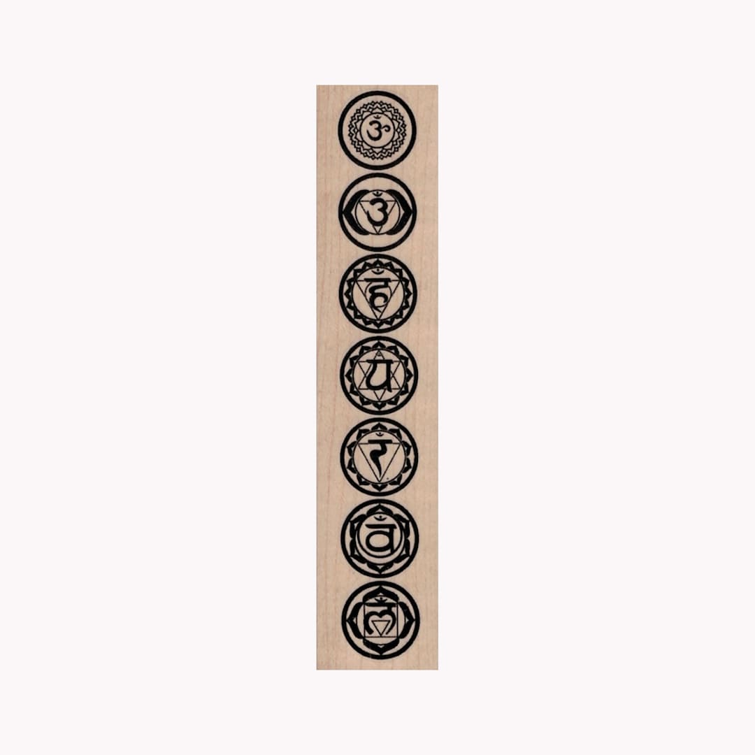 Chakras RUBBER STAMP, Spirituality Stamp, Spiritual Power Stamp, Tantra ...